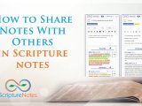 How To Share Notes With Others Using Scripture Notes Scripture Notes