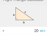 Trigonometry Solving Right Triangles Calculator