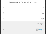 Spherical Coordinates Calculator Omni