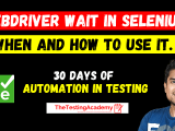 How To Use Webdriver Wait In Selenium With Demo
