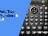 Add Two Numbers In C Seanmccammon Com
