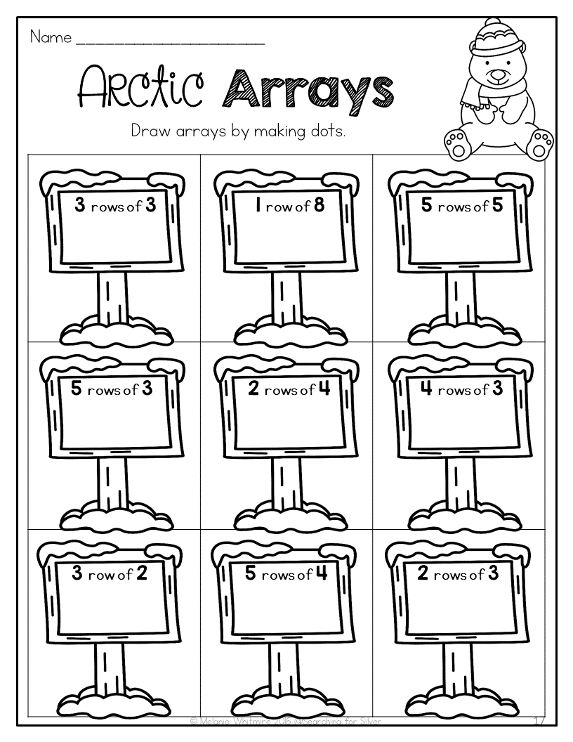 Winter Math & Literacy {2nd Grade} - Searching For Silver