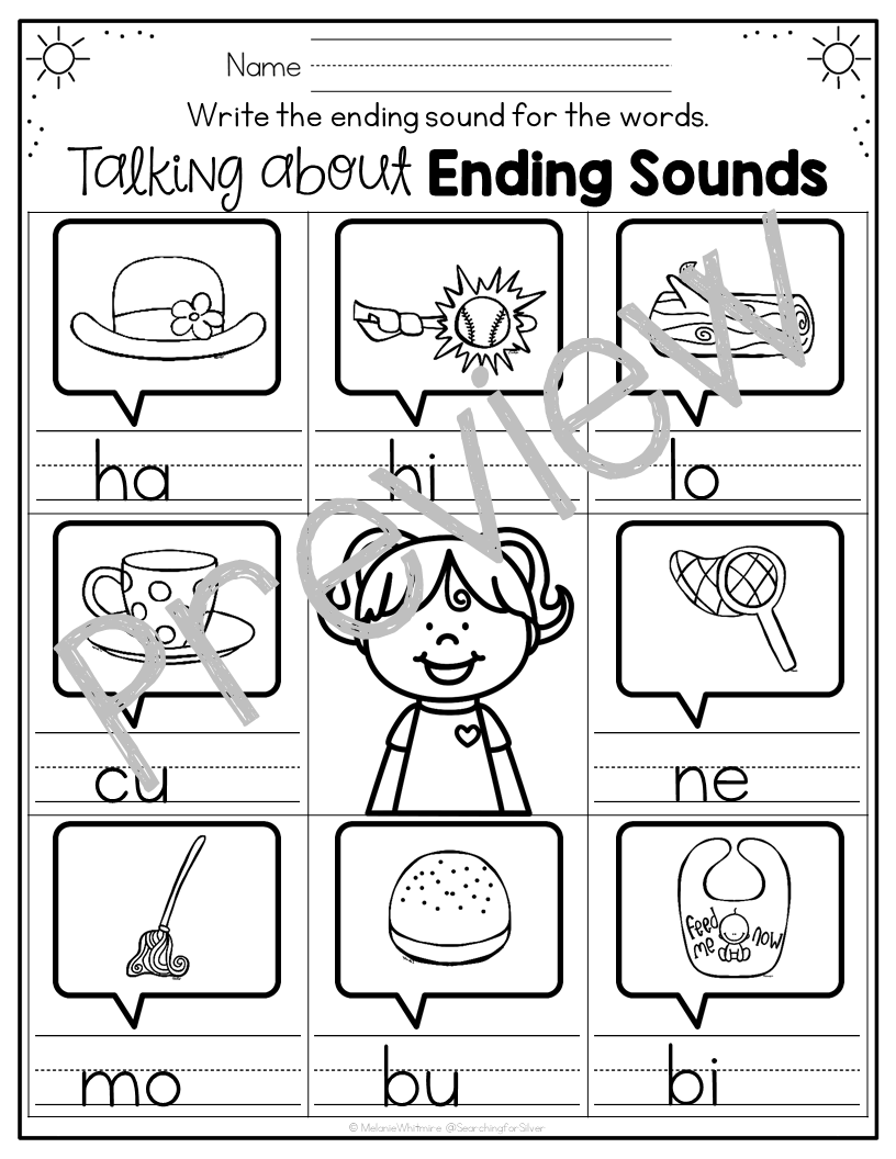 Phonemic Awareness: Ending Sounds - Searching For Silver