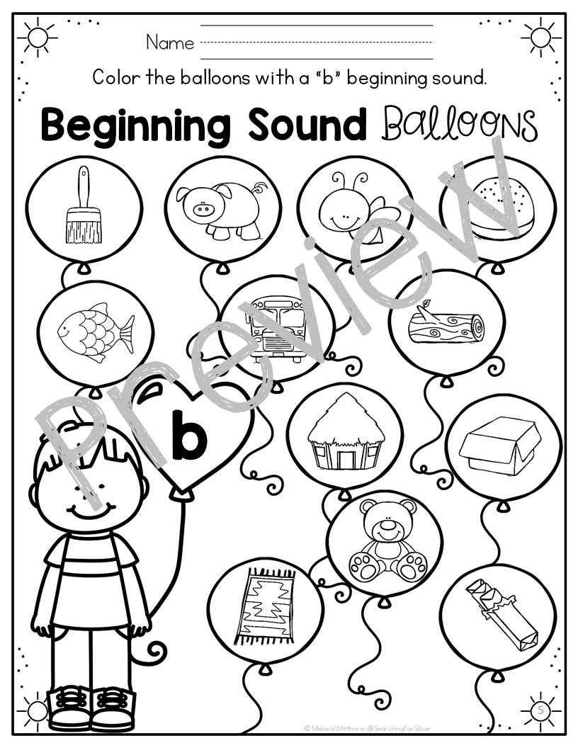 Phonemic Awareness: Beginning Sounds - Searching For Silver