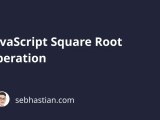 Javascript Square Root Operation Sebhastian