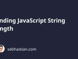 Finding Javascript String Length Sebhastian
