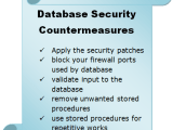 Database Security Issues And Countermeasures