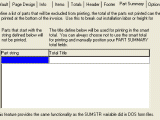 Part Summary Tab