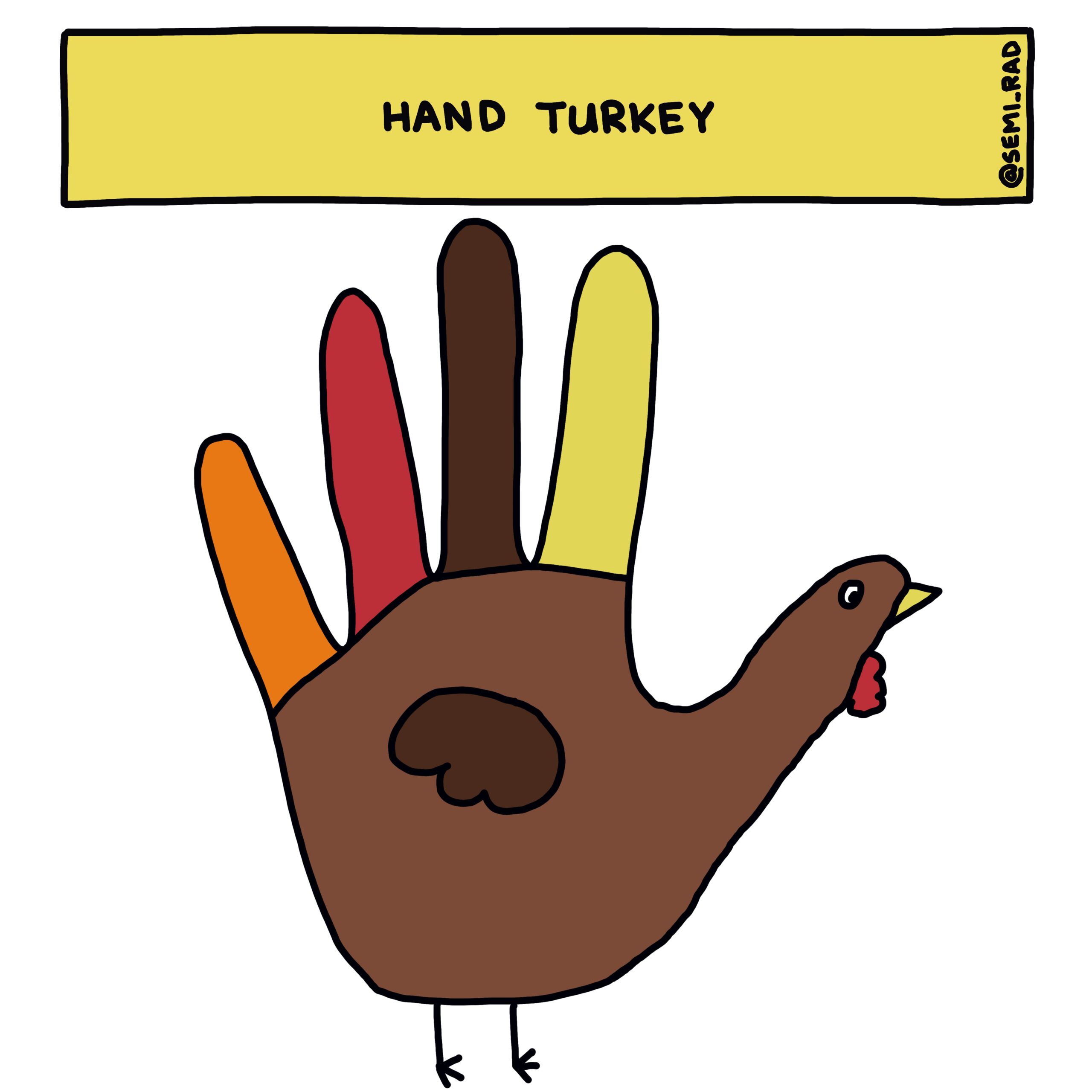 Hand Turkey And Some Other Hand Animals - Semi-Rad.com
