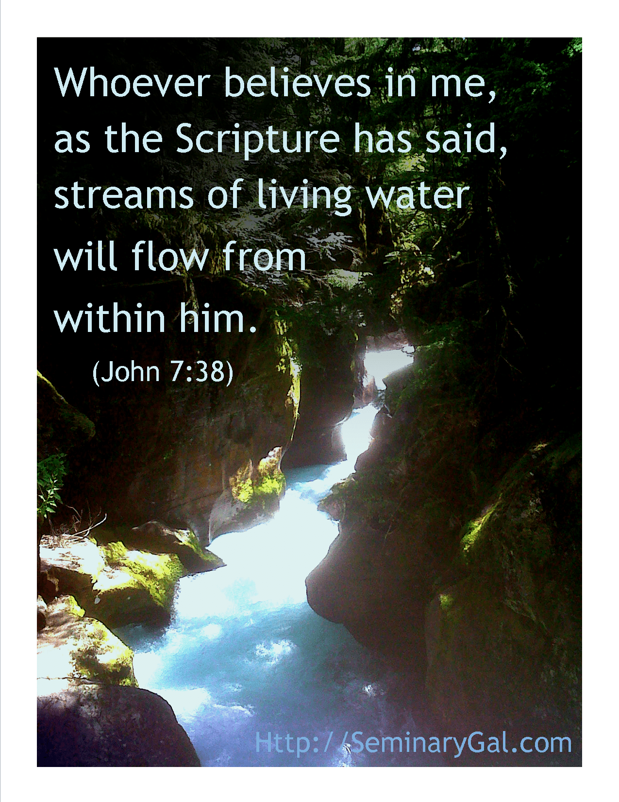 Streams of Living Water – Seminary Gal