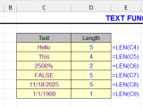 Excel Len Function Excel Functions Dictionary