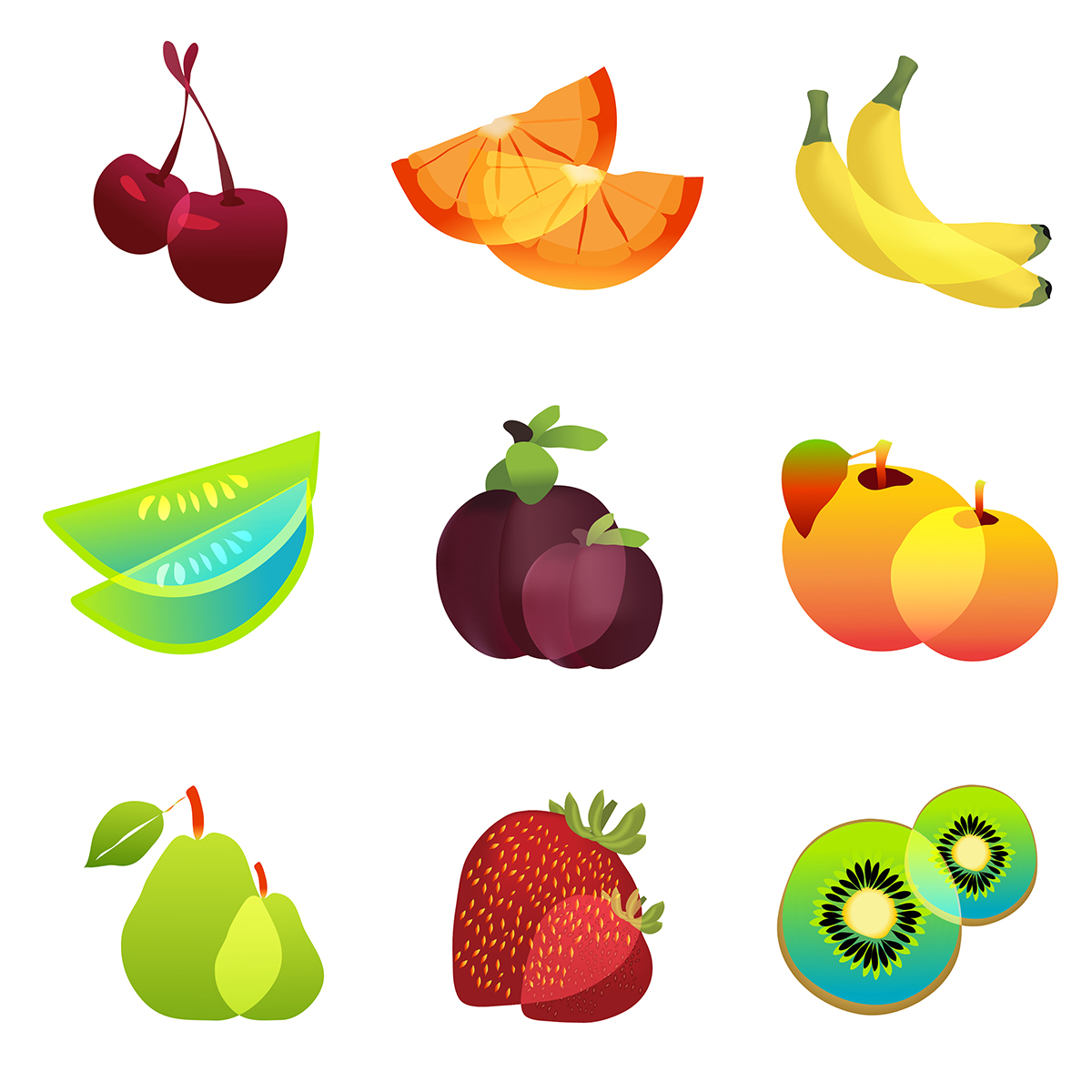 Fruit Logo Elements 07 – Serena King