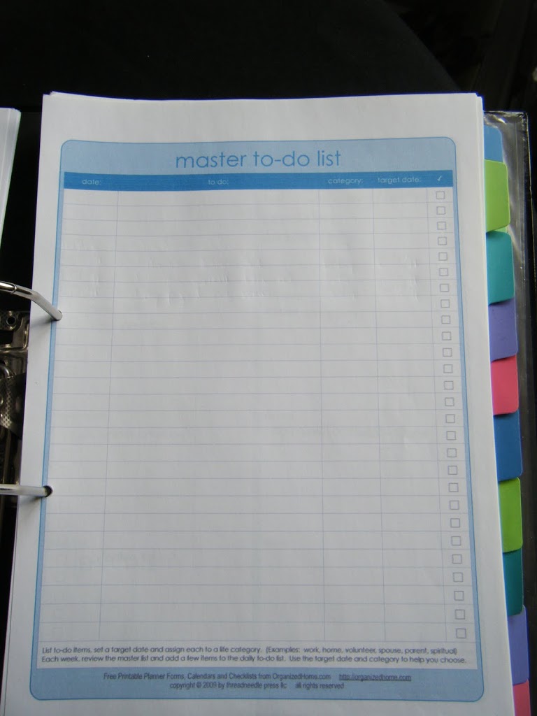 My Home Management Folder - Serenity You