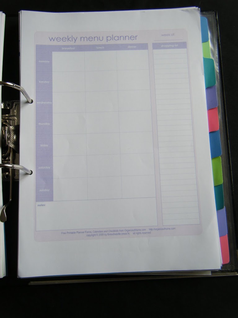 My Home Management Folder - Serenity You