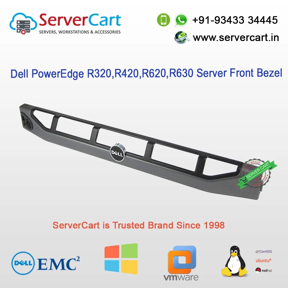 Buy Dell PowerEdge R720, R730 Server Front Bezel - ServerCart