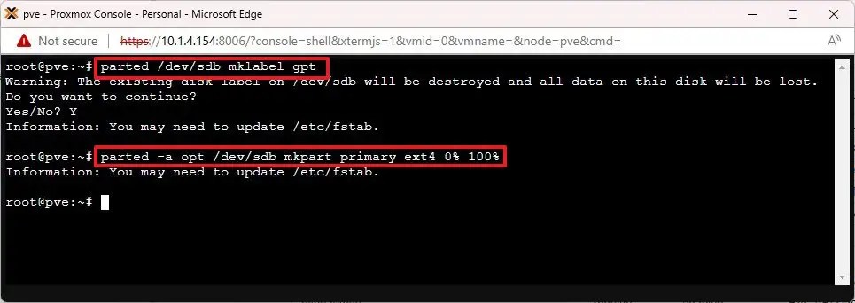 How to add storage drive on Proxmox - Server Decode