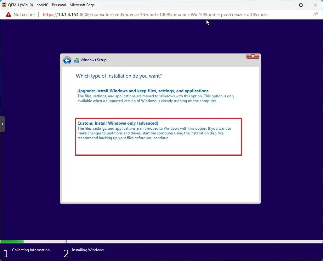 How To Fix Missing Drive Installing Windows On Vm On Proxmox Server