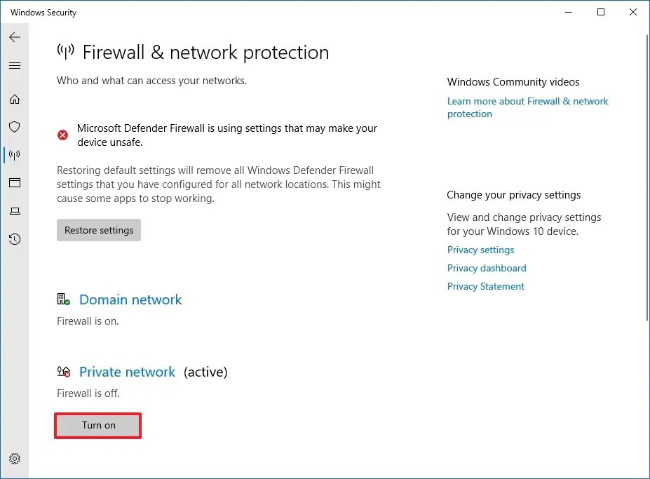 How to disable firewall on Windows Server (2025) - Server Decode