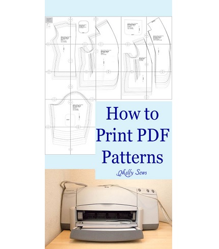 Video tutorial: Printing PDF patterns on your home printer – Sewing