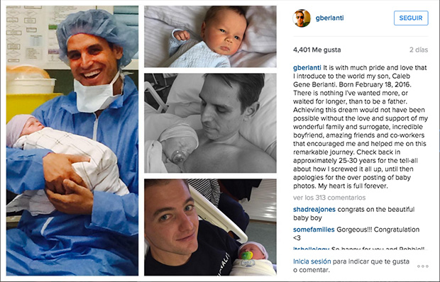 Nació Caleb Gene el hijo de Robbie y Greg. – LATITUD GAY