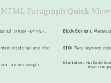 Html Paragraph Tag Elements Tag Tutorial Shapeyourpath