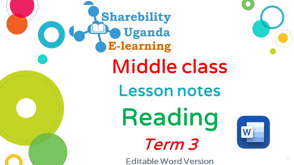 term 3 lesson notes for middle for Reading | Sharebility Uganda