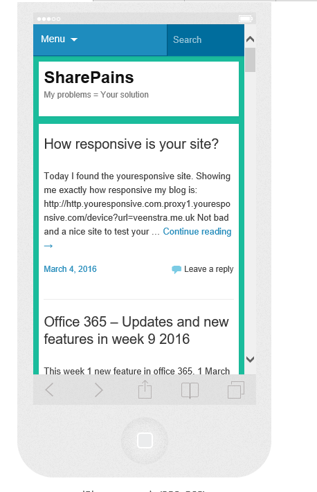 Office 365 - SharePoint - How responsive is your site?