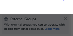 Yammer External groups