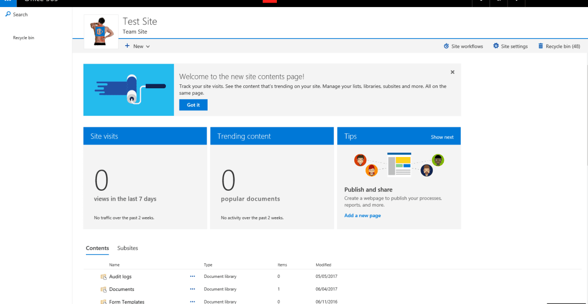 Office 365 - SharePoint - The New Site Contents - A Complete Overview