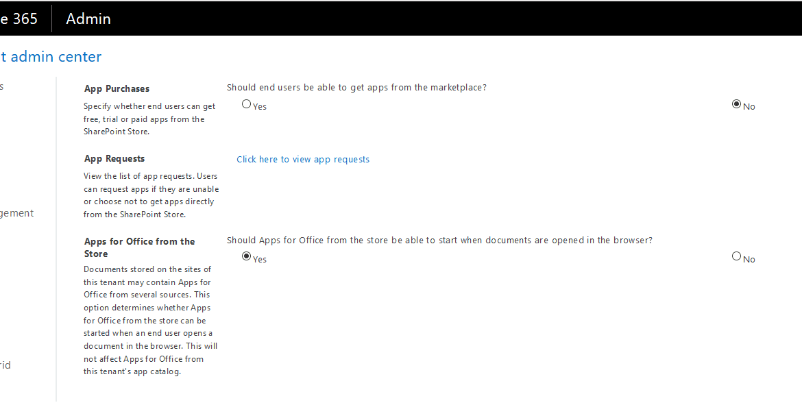 Office 365 - How to purchase an app