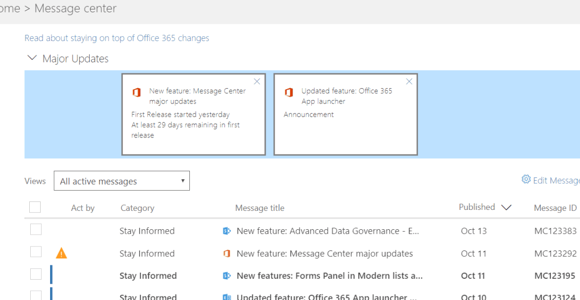 Office 365 - Major updates have arrived