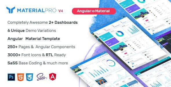 MaterialPro Angular 10 Admin Template - ShareWordpress.Net
