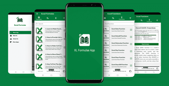 Offline Excel Formulas App with Admob Ads - ShareWordpress.Net