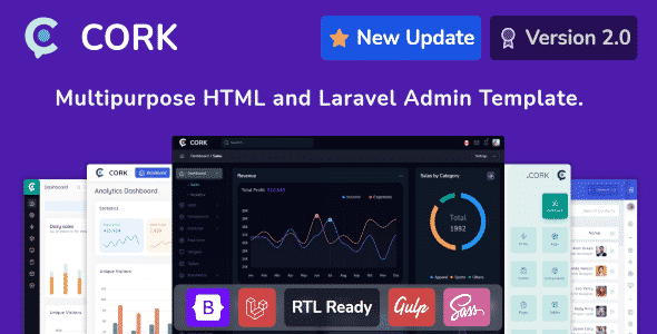 Cork - Responsive Admin Dashboard Template - ShareWordpress.Net
