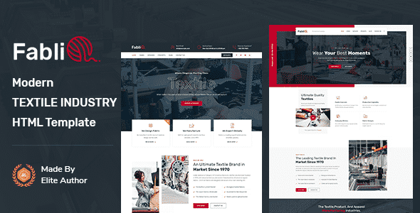 Fablio - Textile Industry HTML5 Template - ShareWordpress.Net