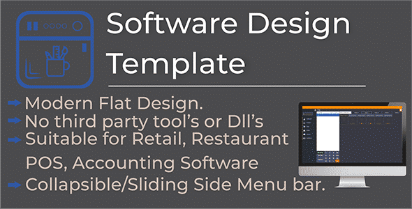 Flat Modern Software Design Template - ShareWordpress.Net
