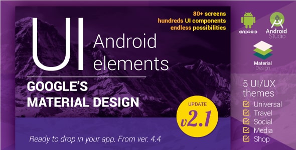 Free download Material Design UI Android Template App - ShareWordpress.Net
