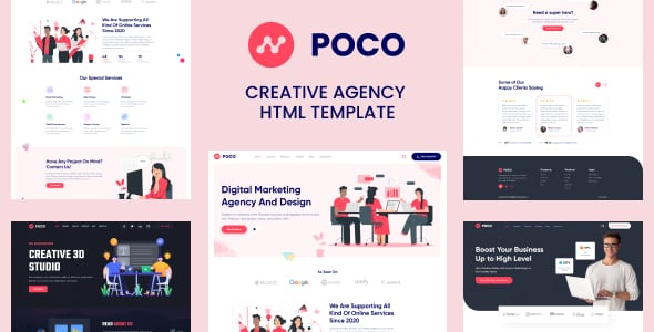 Poco - Bootstrap 4 Agency HTML Template - ShareWordpress.Net