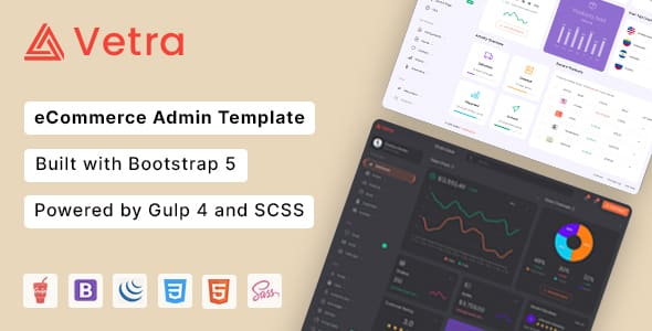 Vetra | E-Commerce HTML Admin Dashboard Template - ShareWordpress.Net