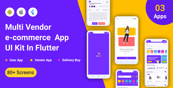 BizCart - Multi vendor e-commerce Flutter Full App UI Kit - ShareWordpress.Net