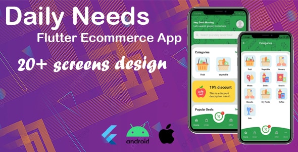 Daily Needs - Flutter eCommerce App template - ShareWordpress.Net