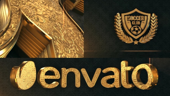 3D Gold Logo Reveal V2 - 24896297 - ShareWordpress.Net