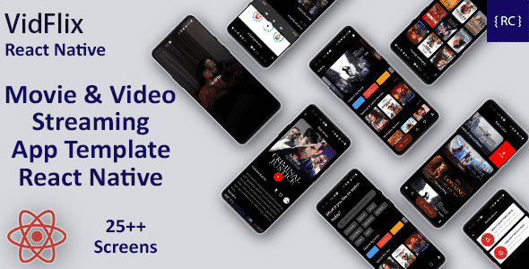 Movie Series Video Streaming Android App Template+ Video Streaming iOS ...