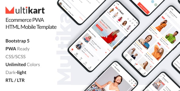 Multikart - Ecommerce PWA Mobile HTML Template - ShareWordpress.Net