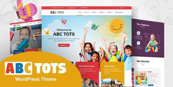 Abc Tots - Kindergarten Theme - ShareWordpress.Net