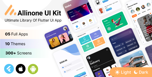 Allinone UI Kit - Flutter UI Kit - ShareWordpress.Net