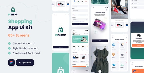 PiShop - Shopping App Figma UI Template - ShareWordpress.Net