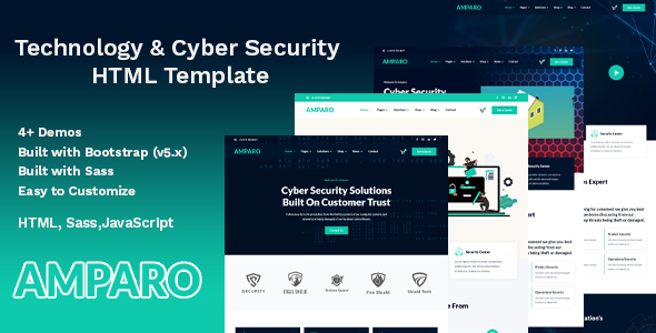 Amparo - Technology & Cyber Security HTML Template - ShareWordpress.Net