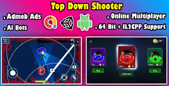 Top Down Shooter Online Multiplayer Game Unity Source Code ...