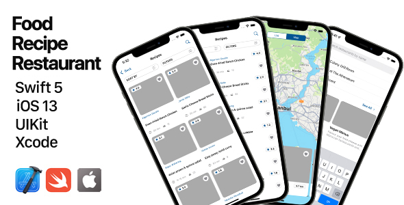 Food, Recipe & Restaurant UIKit Template - ShareWordpress.Net